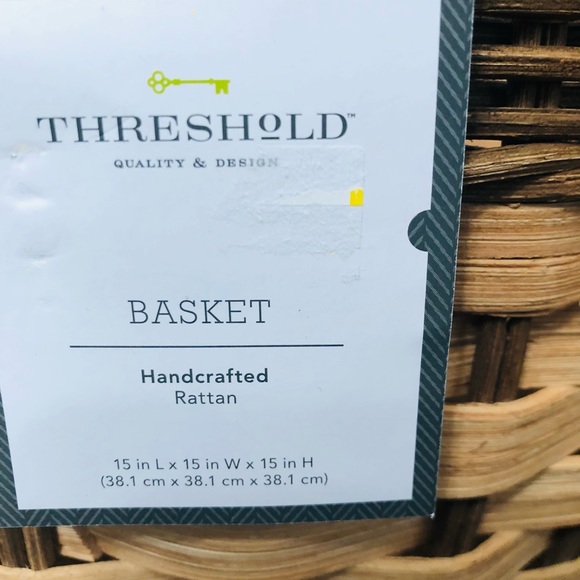 Other | Threshold Two Tone Rattan Decorative Basket | Poshmark
